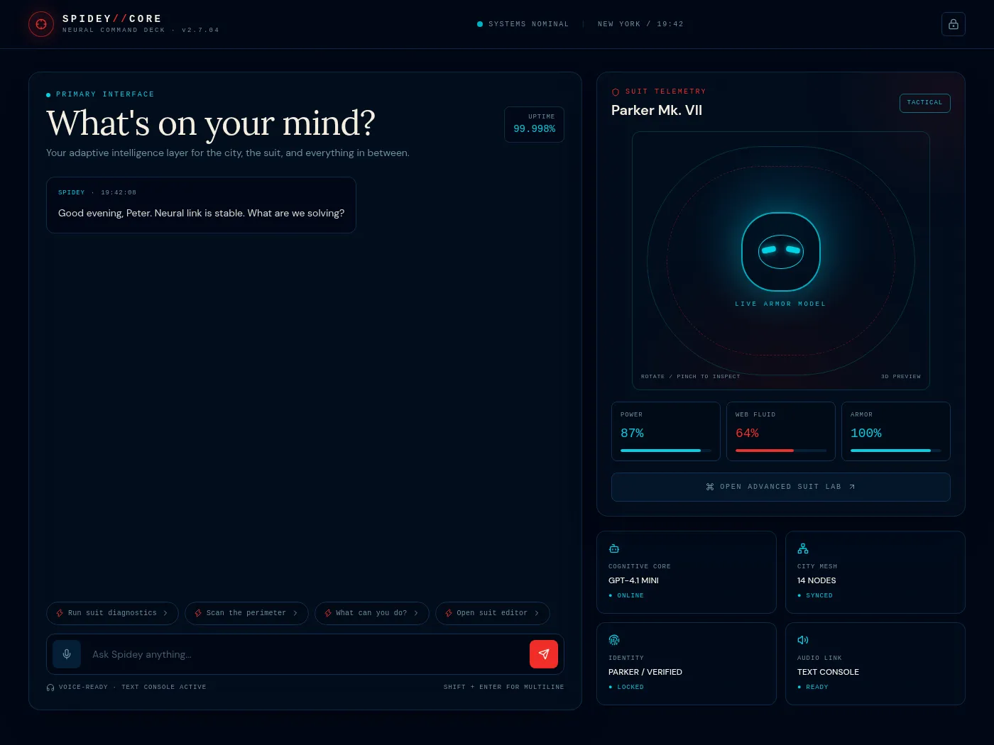 Spidey AI Assistant