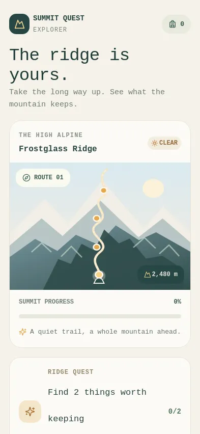 Summit Quest Explorer