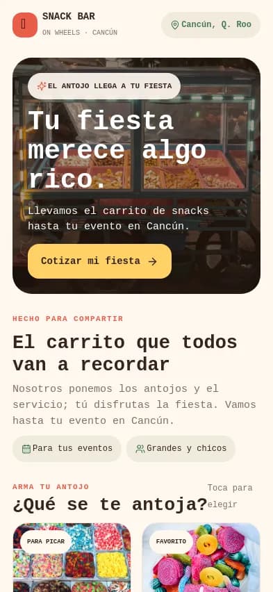 Snack Bar on Wheels