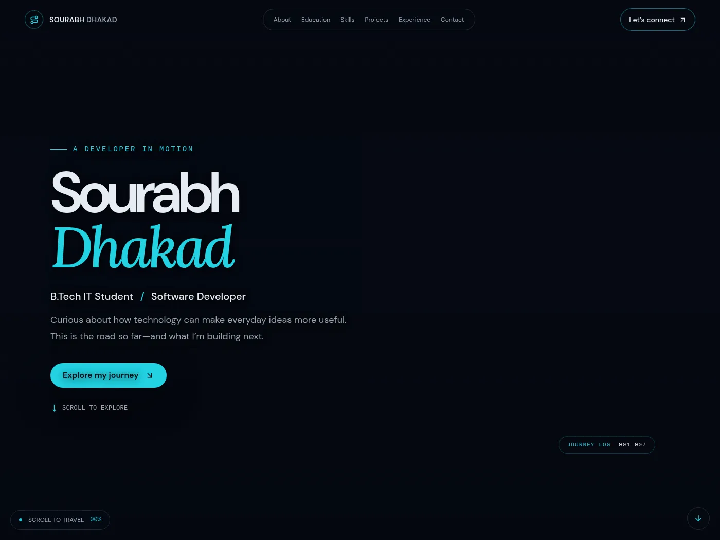 Journeyfolio 3D Portfolio