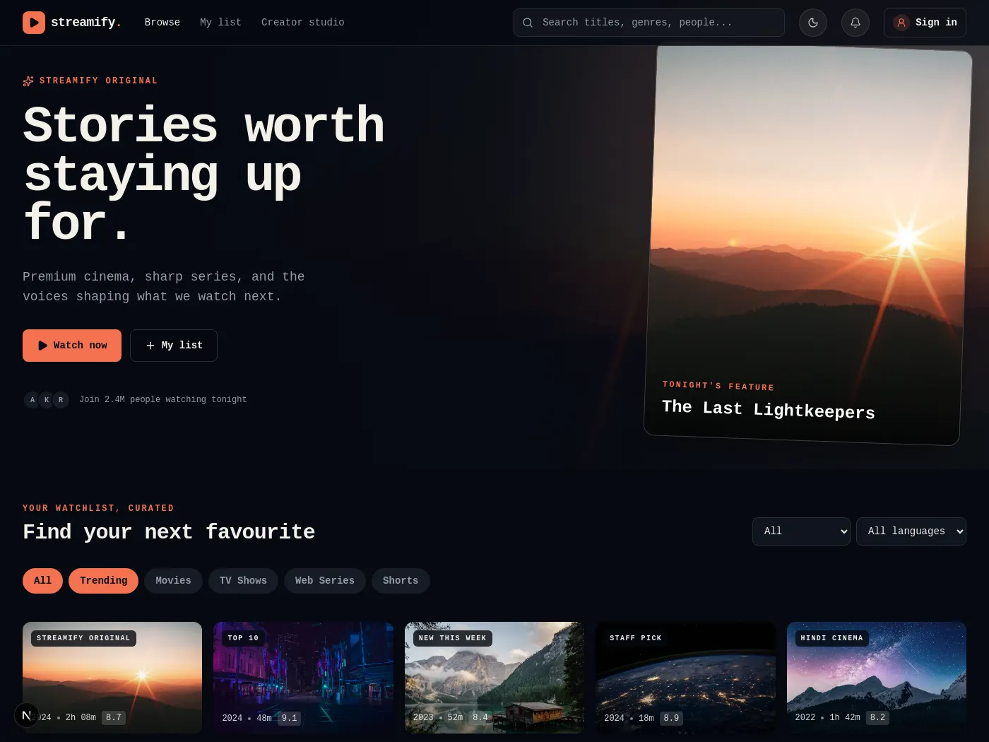 Streamify Platform