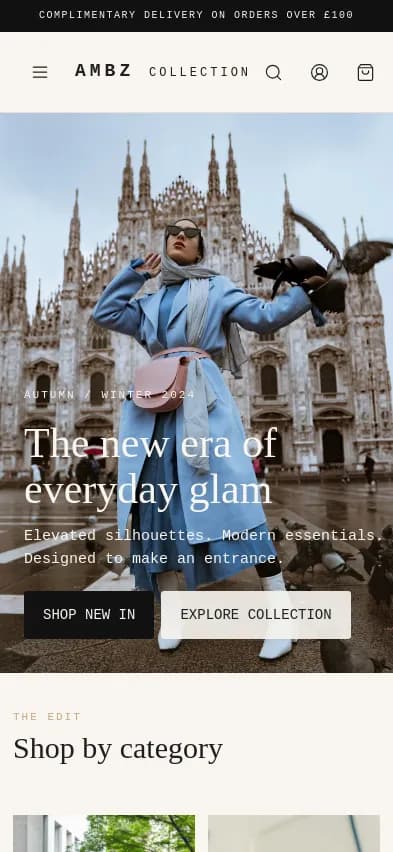 AMBZ Fashion Commerce Concept