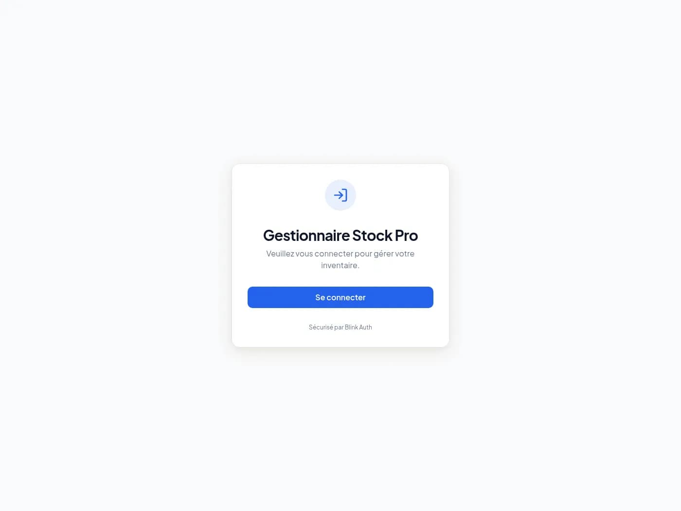 Gestionnaire Stock Pro
