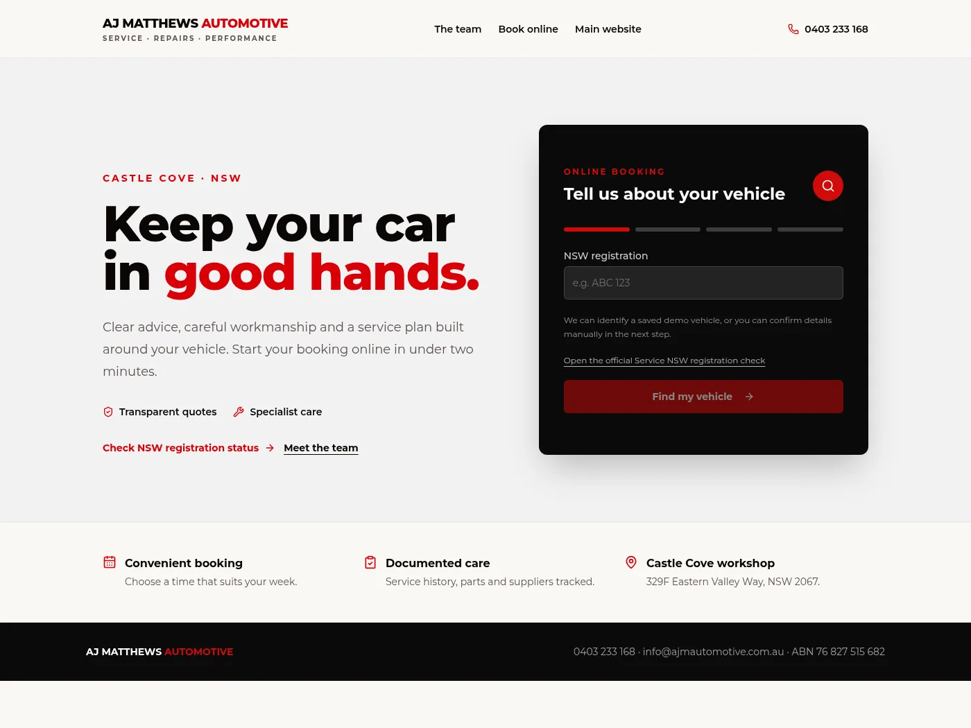 AJ Matthews Automotive Portal