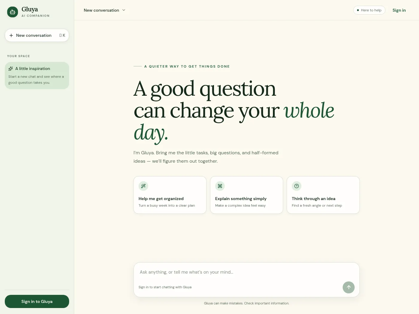Gluya Bot Assistant
