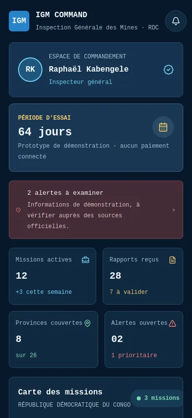 IGM Command Mobile App