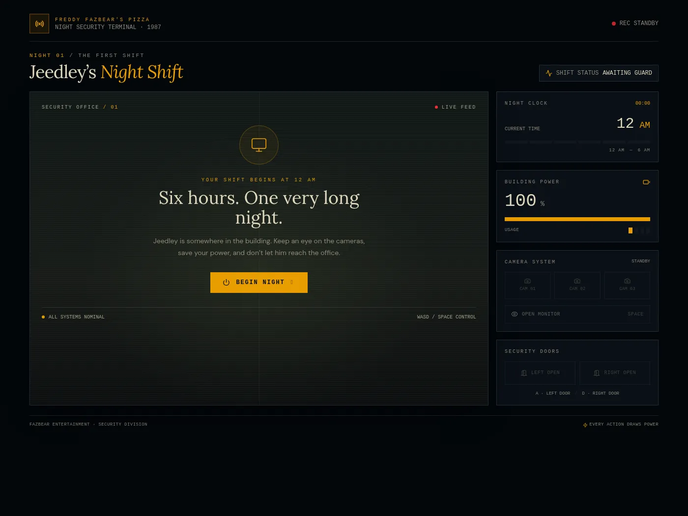 Jeedley's Night Shift