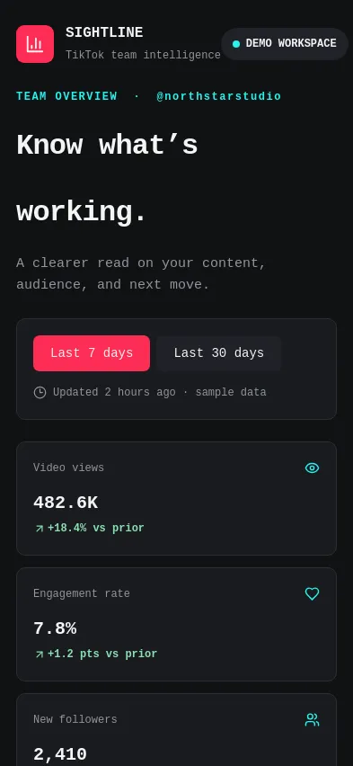TikTok Insights Mobile