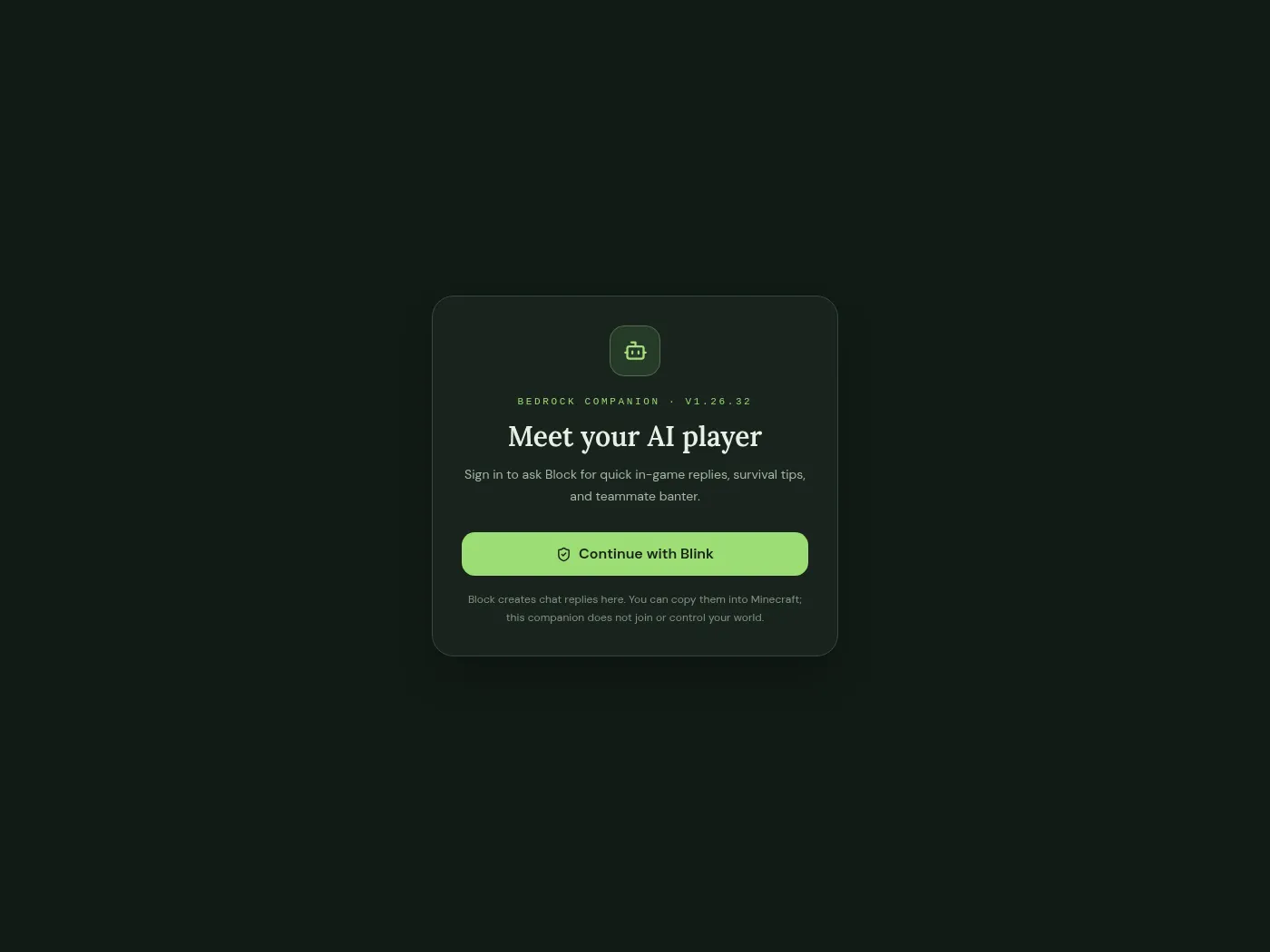 AI Minecraft Chatbot