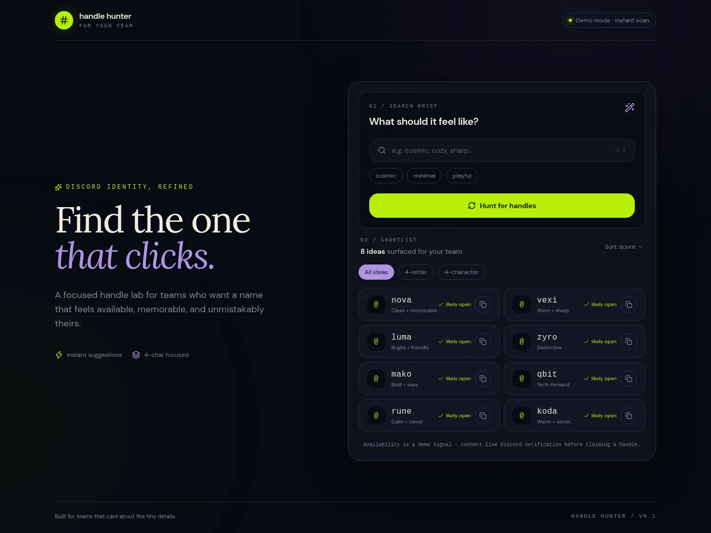 Discord Handle Hunter