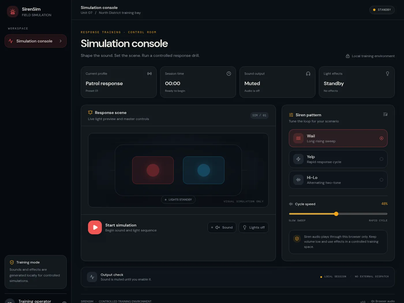 SirenSim Dashboard