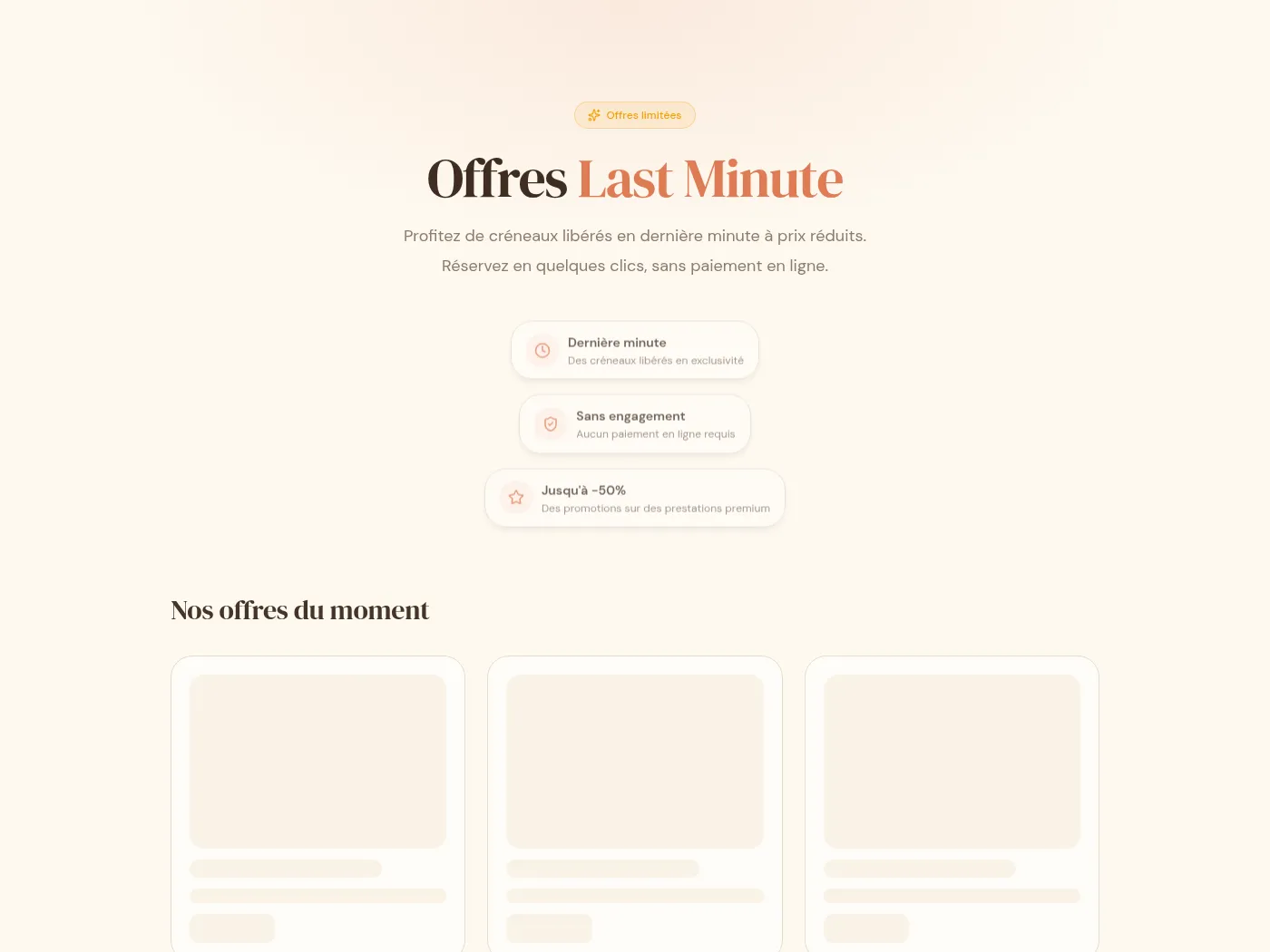 PromoBooking Page