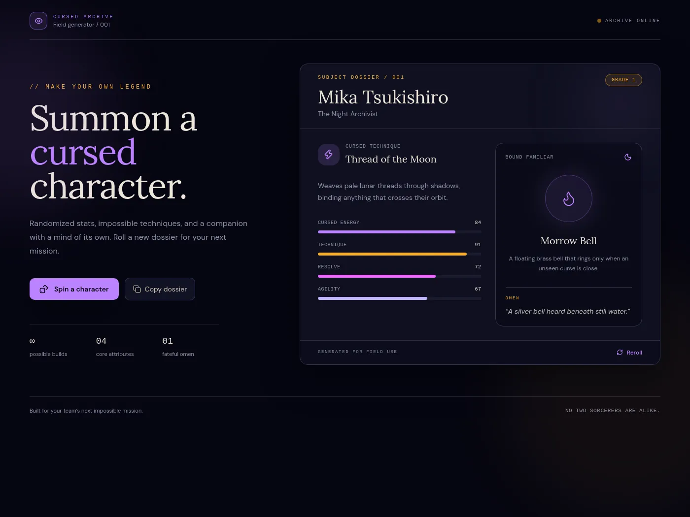 JJK Character Spinner