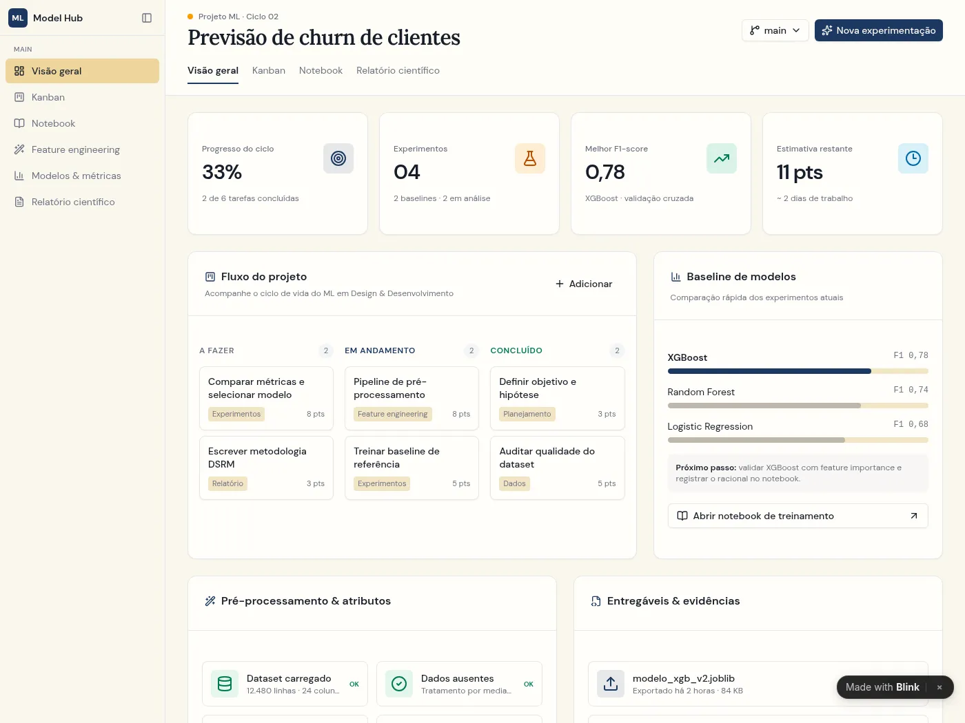 ML Project Tracker & Model Hub