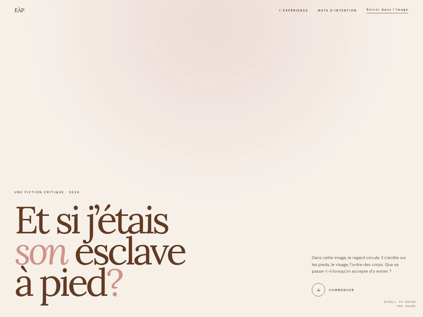 Esclave à Pied Story