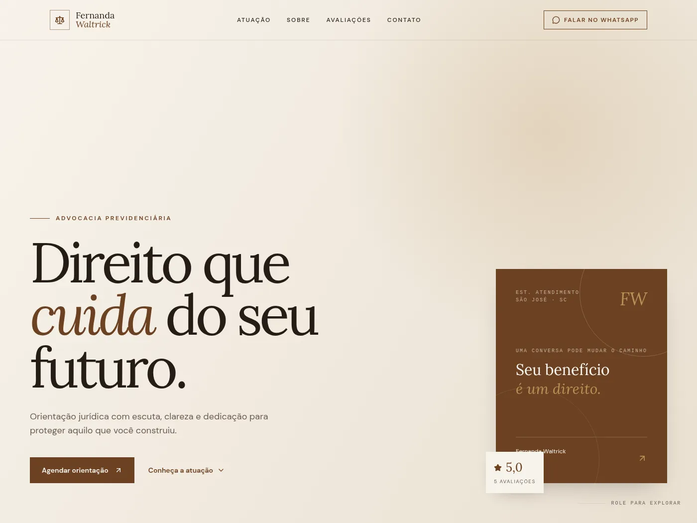 Fernanda Waltrick Law Site
