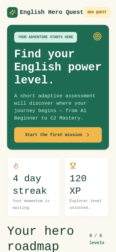 English Hero Quest
