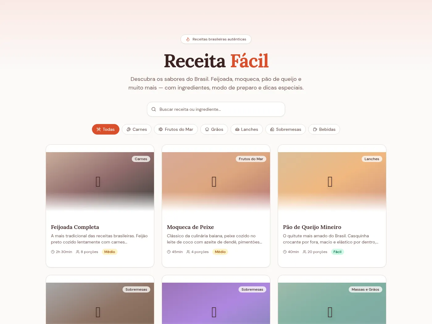Receita Fácil App