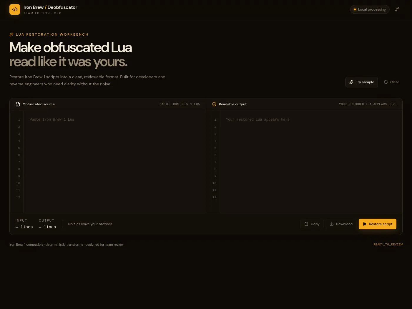 Iron Brew Deobfuscator