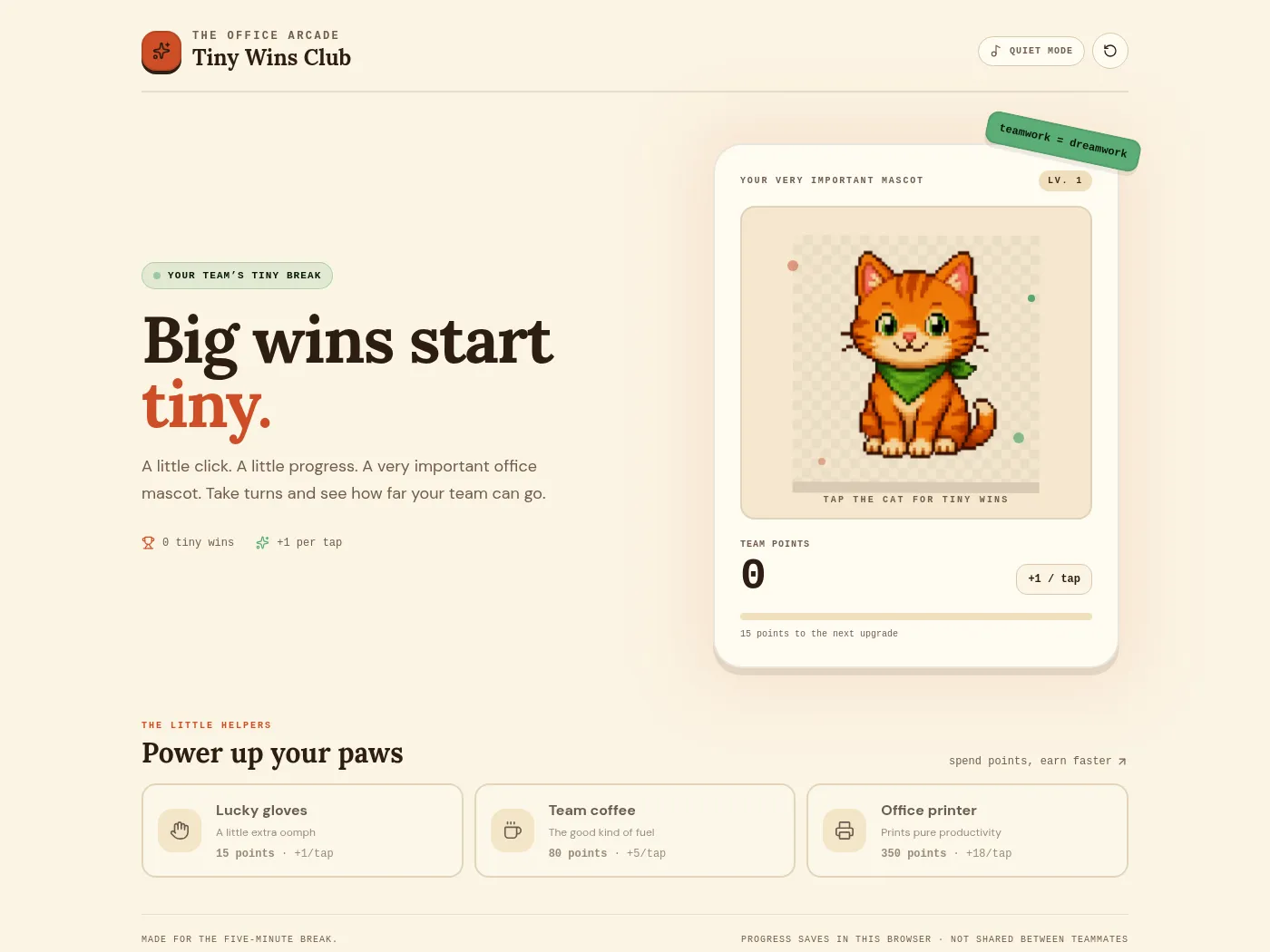 Single-File Clicker Game