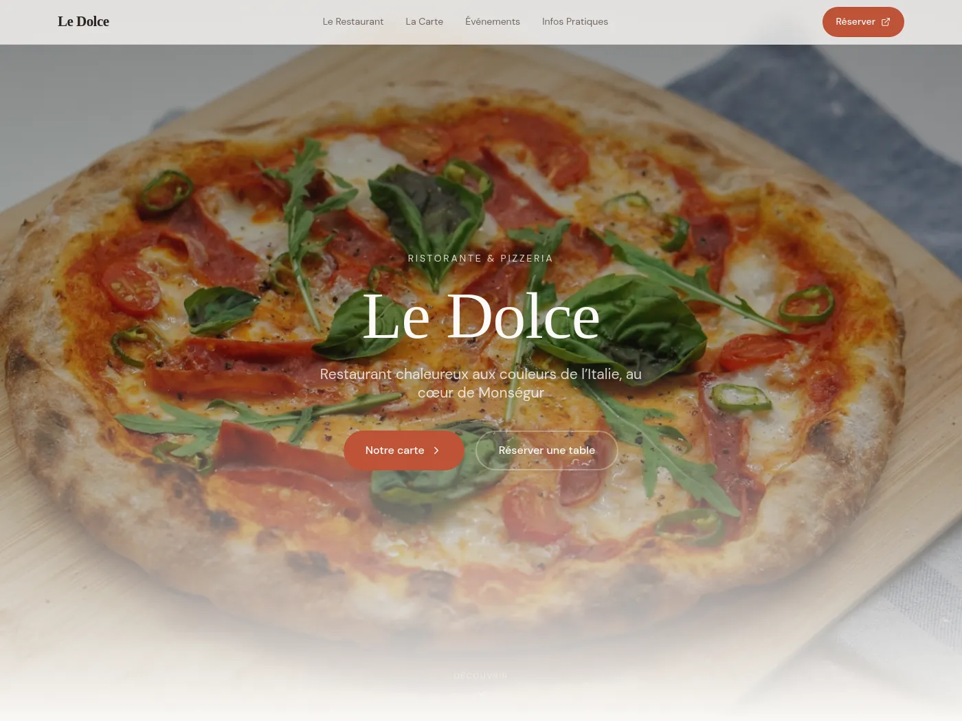 Le Dolce Restaurant Site