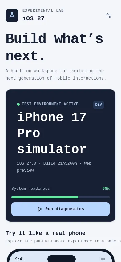 iOS 27 Testing Suite