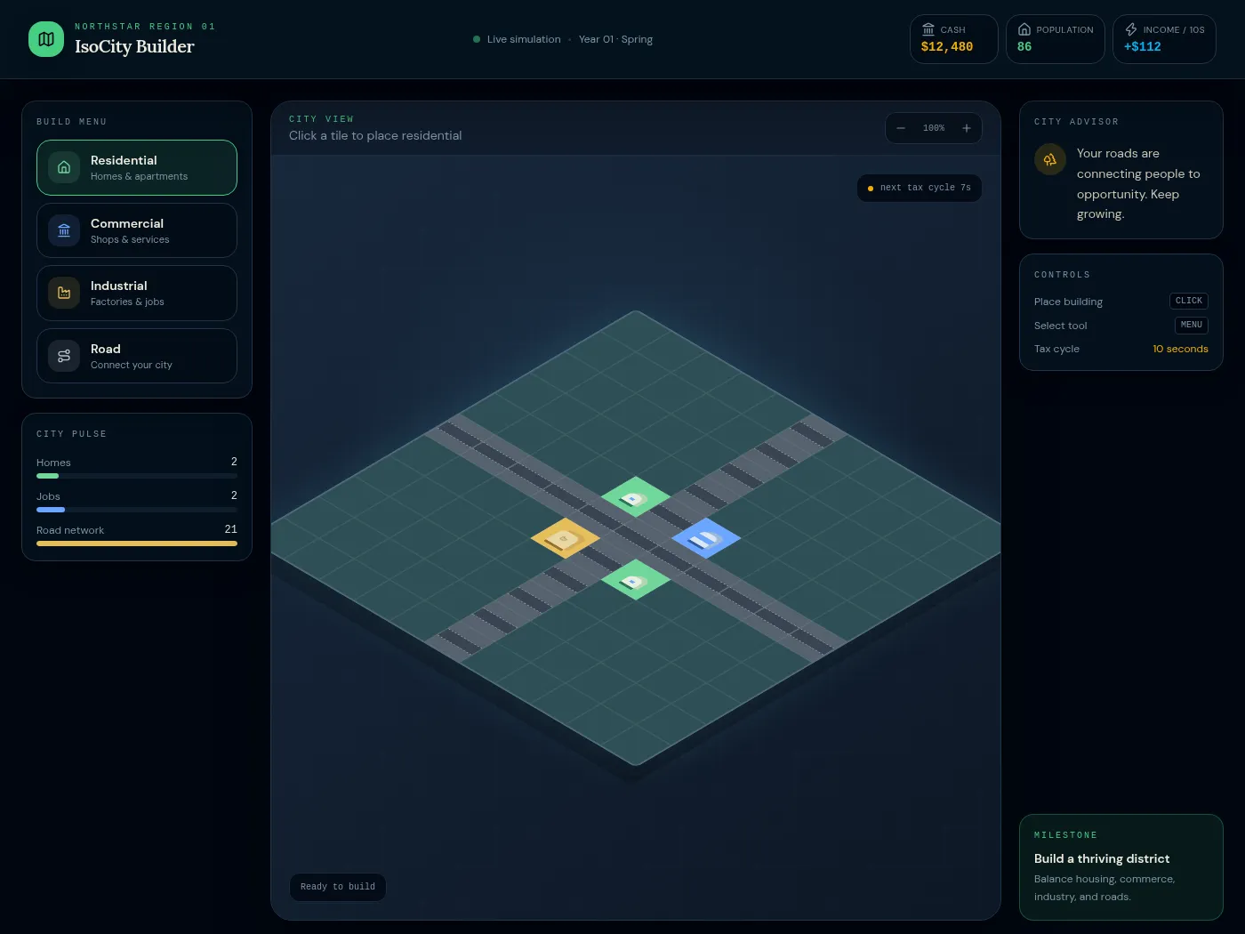 IsoCity Builder