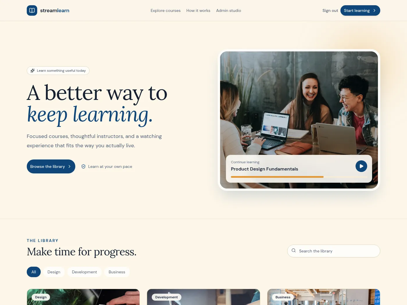 StreamLearn Platform