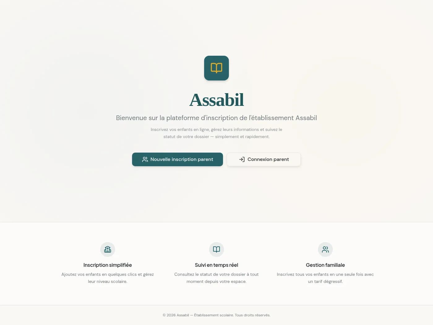 Assabil School Enroll Web