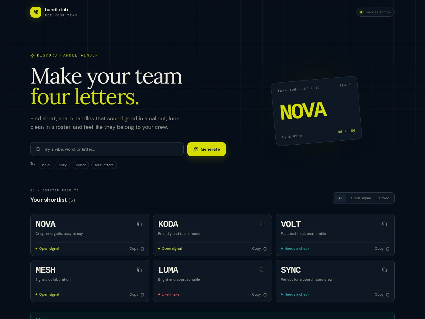 Discord Handle Finder