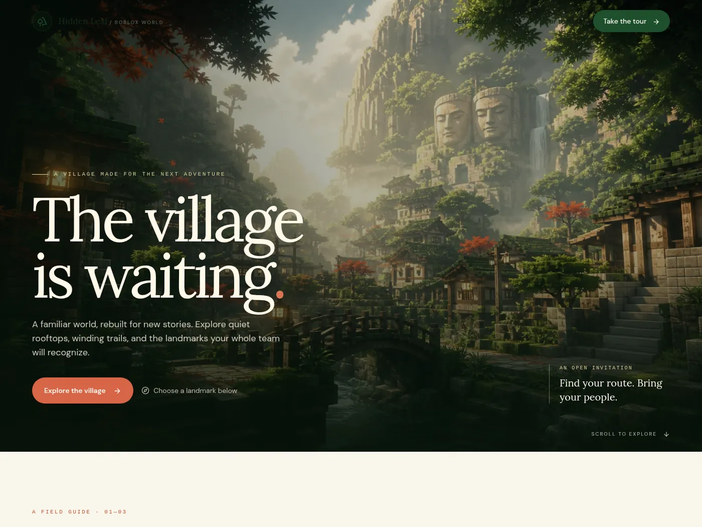 Leaf Village Roblox Map