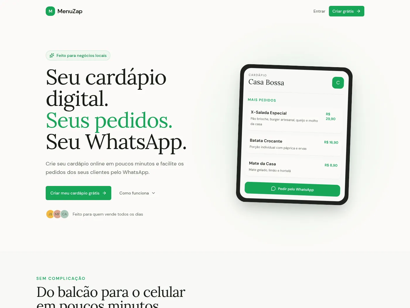 MenuZap: Cardápio Digital SaaS