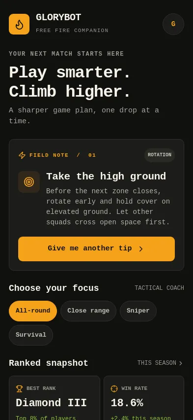 GloryBot FF Companion