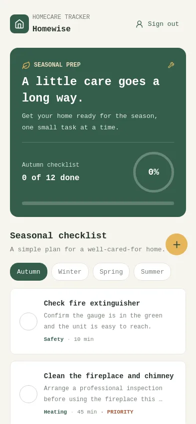 HomeCare Tracker