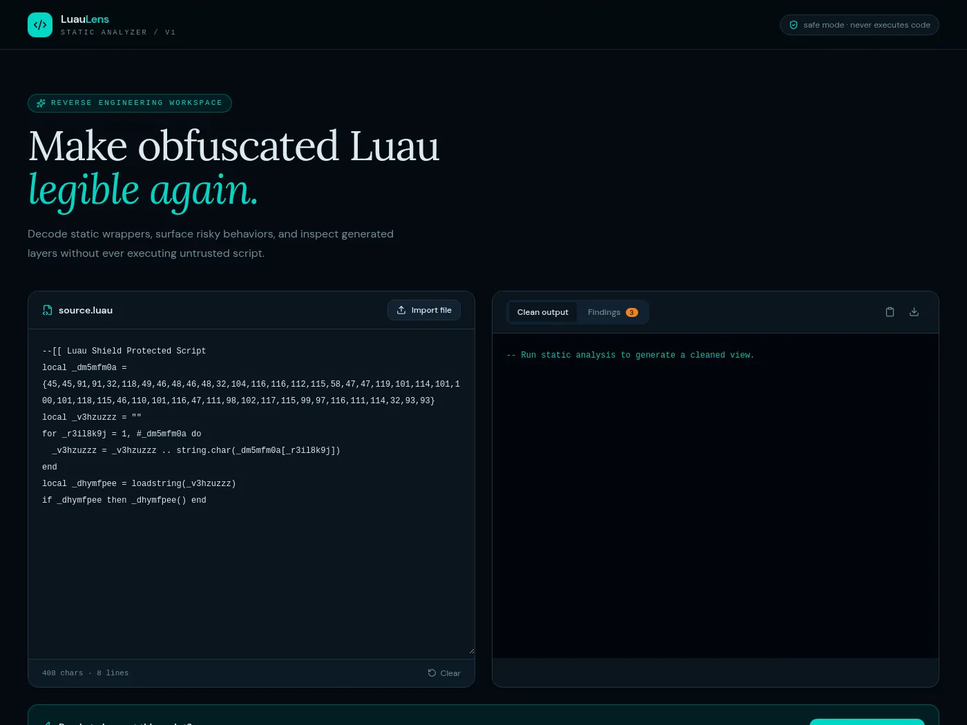 Luau Deobfuscator Tool