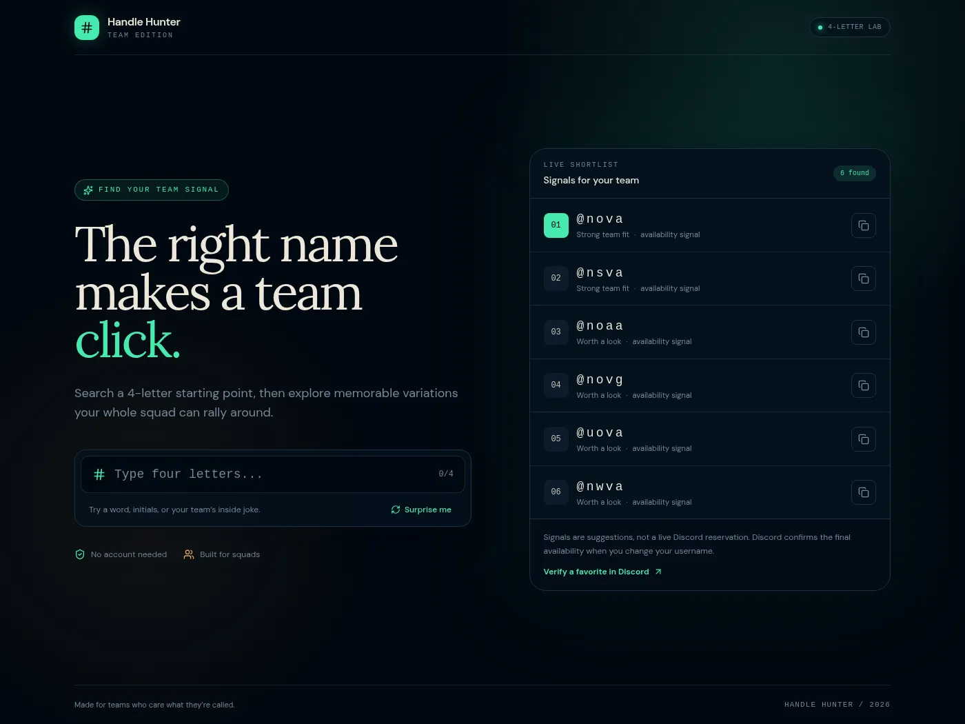 Discord Handle Hunter