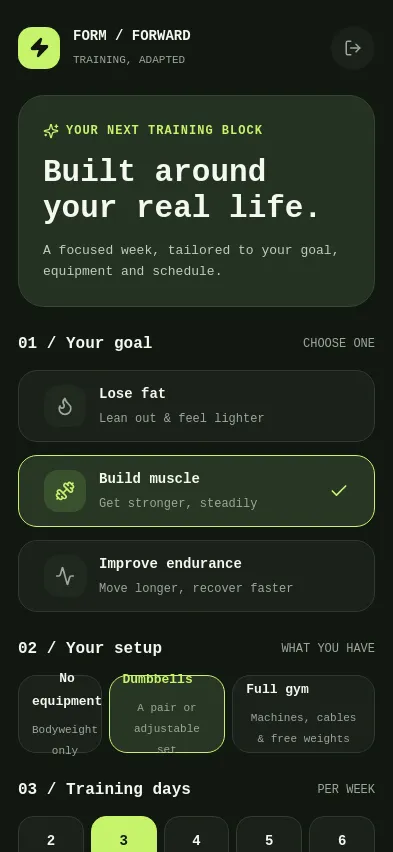 AI Workout Coach