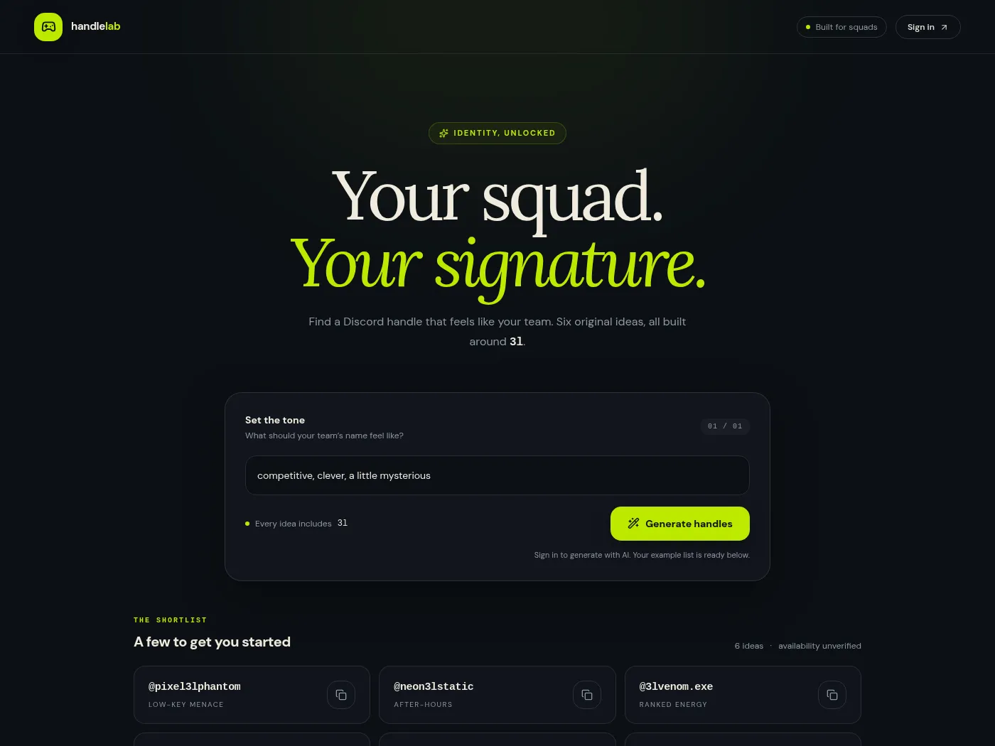 AI Discord Handle Finder