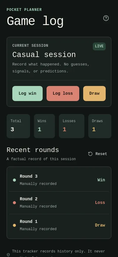 Pocket Planner