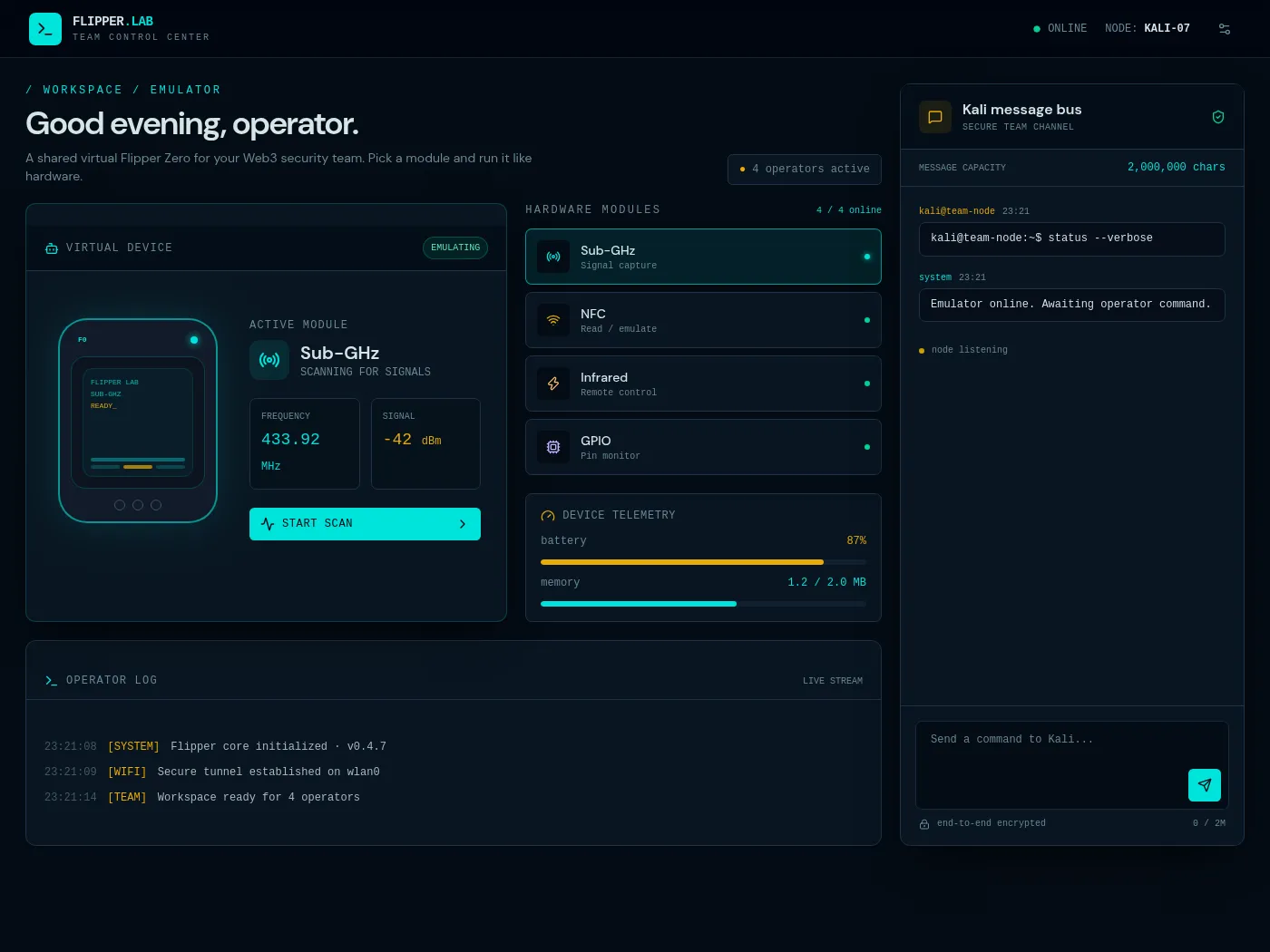 Web3 Flipper Zero Emulator