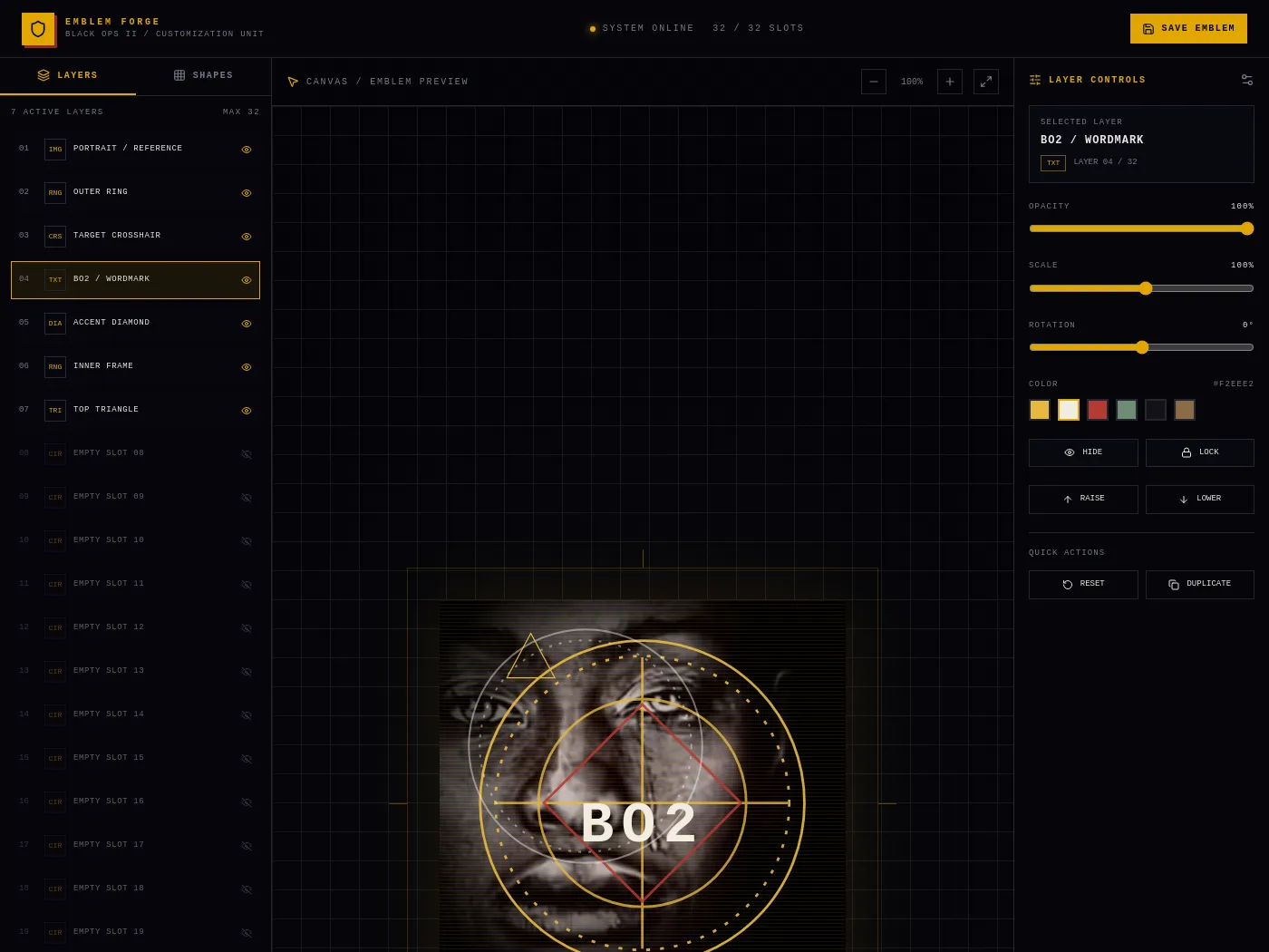 BO2 Emblem Designer
