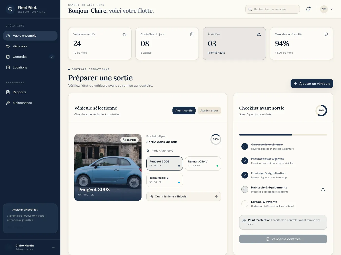 Véhicule Locatif Smart