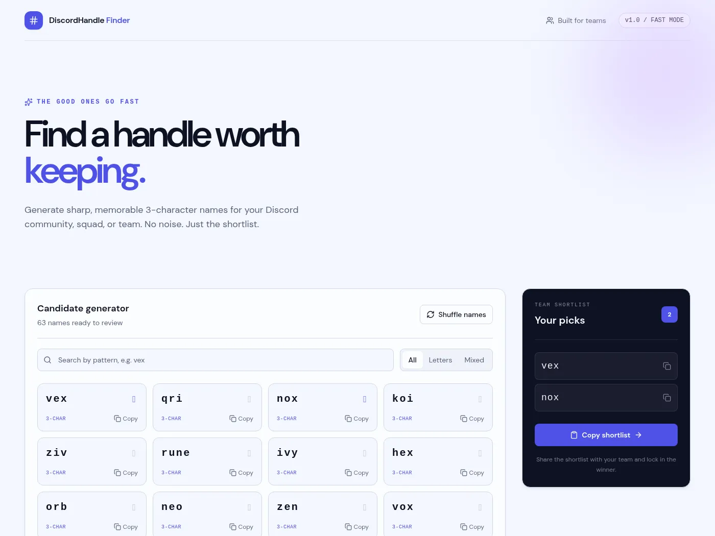 DiscordHandle Finder