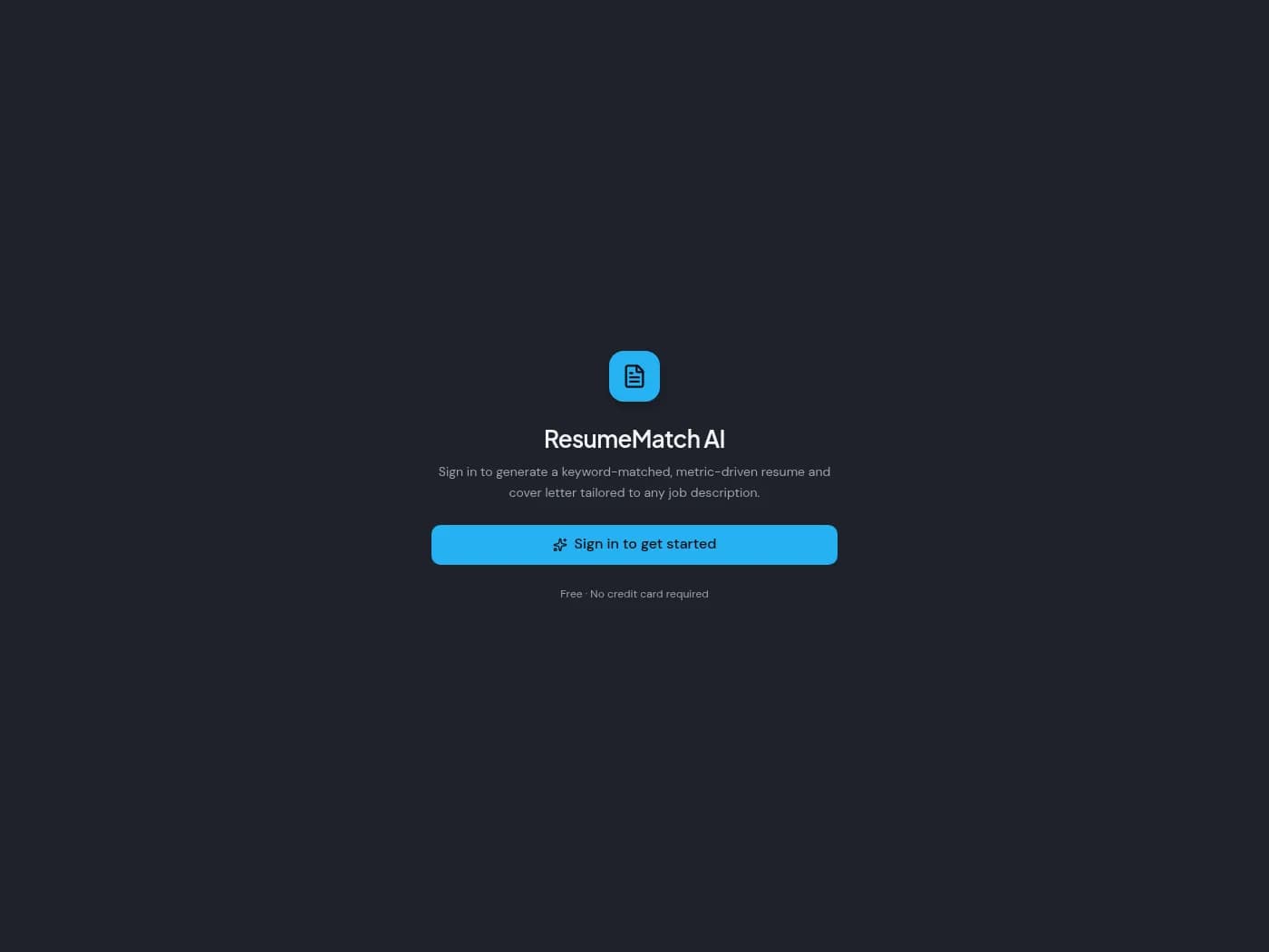 ResumeMatch AI Builder