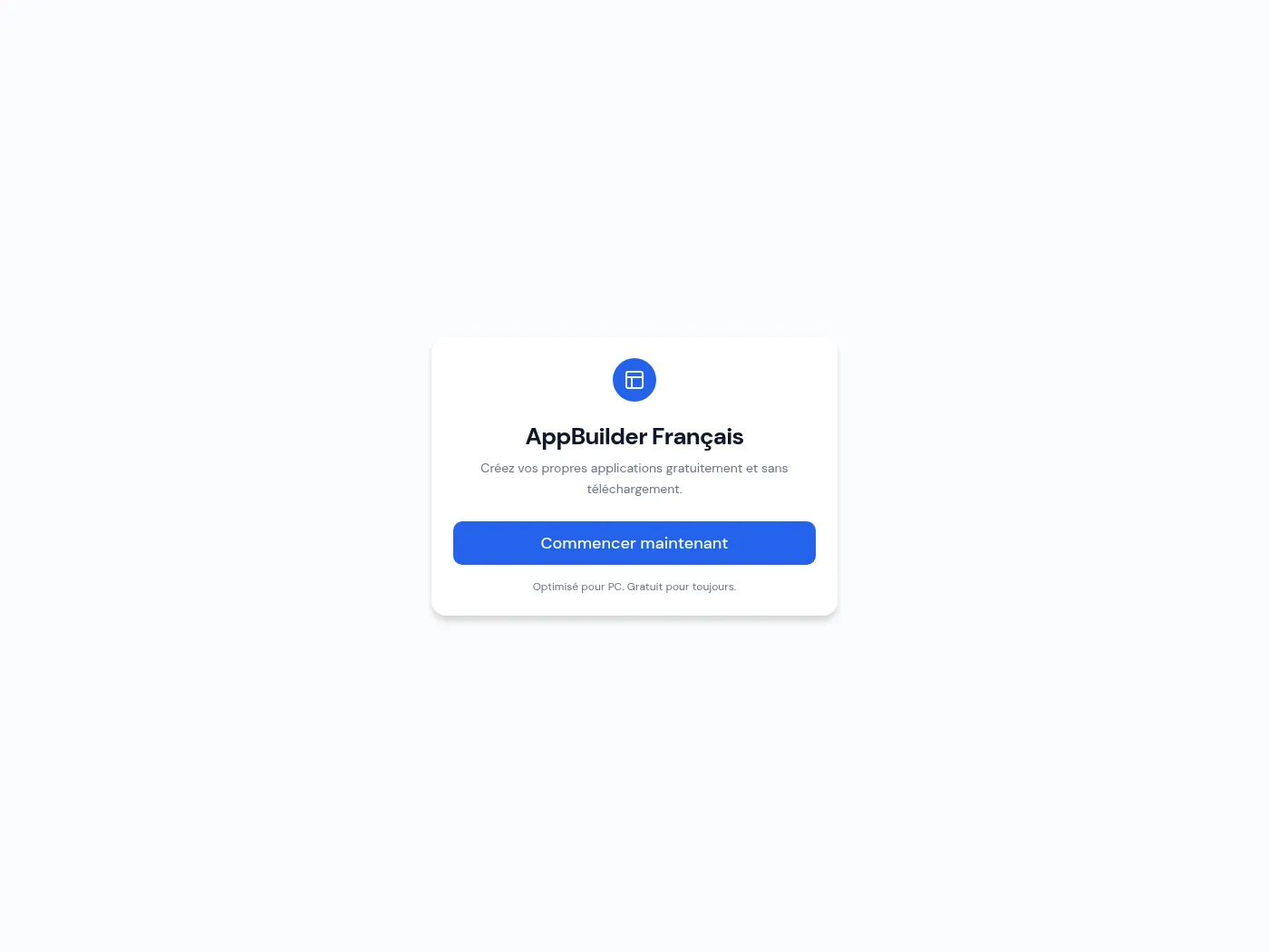 AppBuilder Français PC