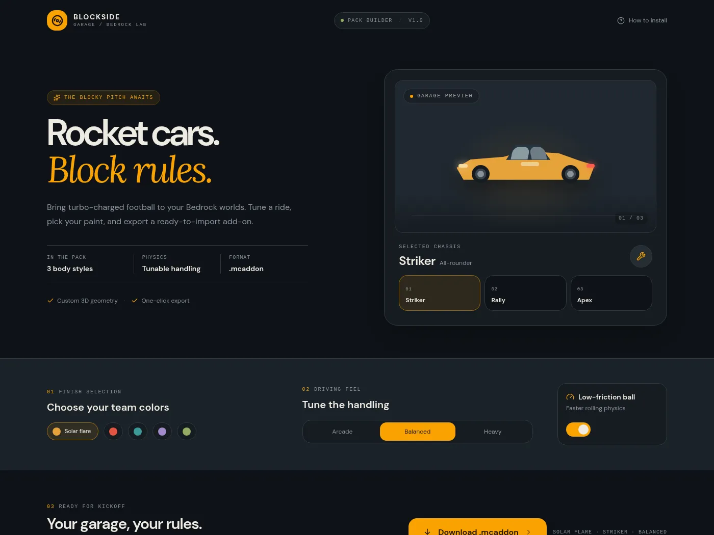 Rocket League Craft Mod