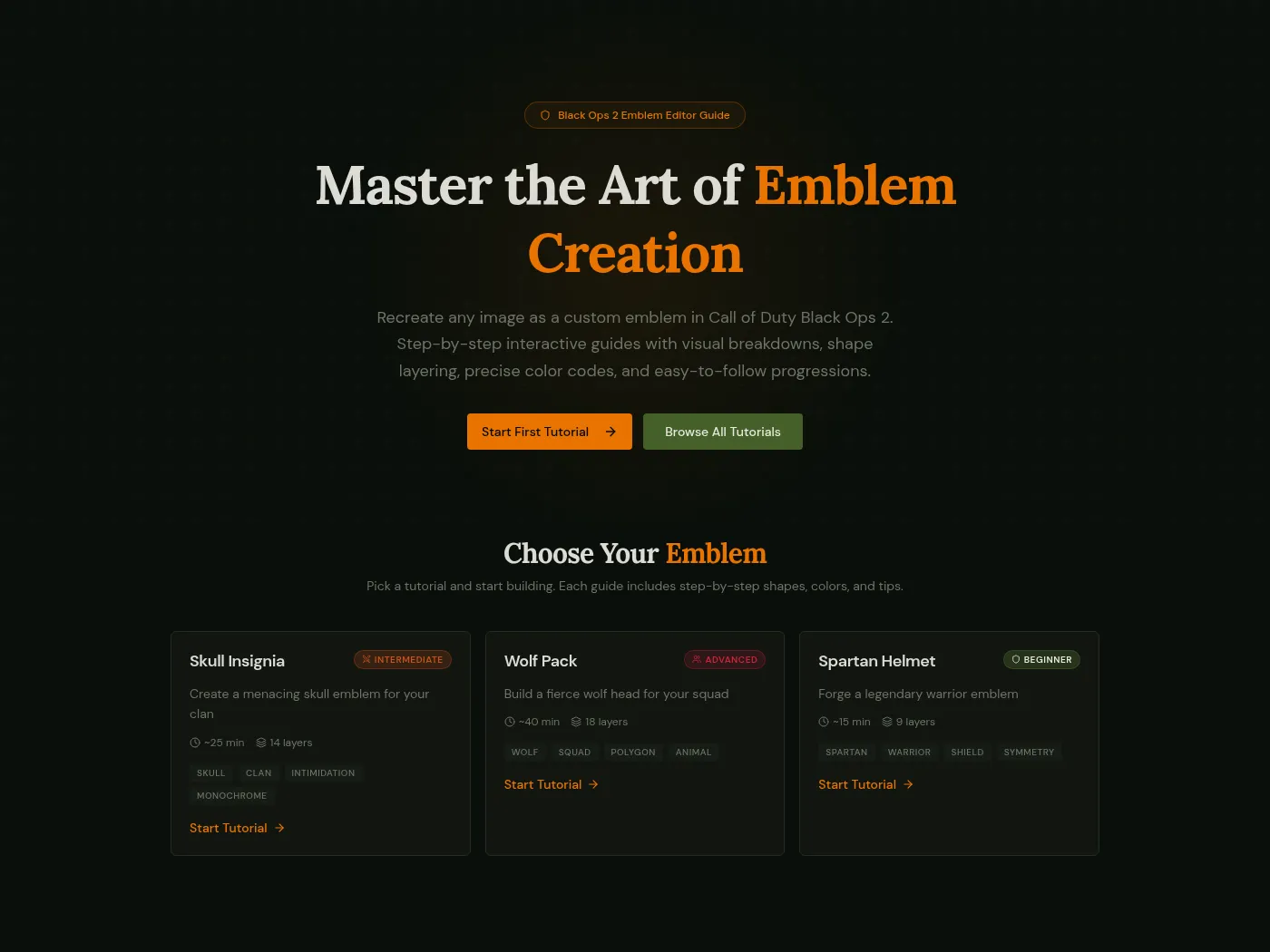 COD Emblem Tutorial Hub