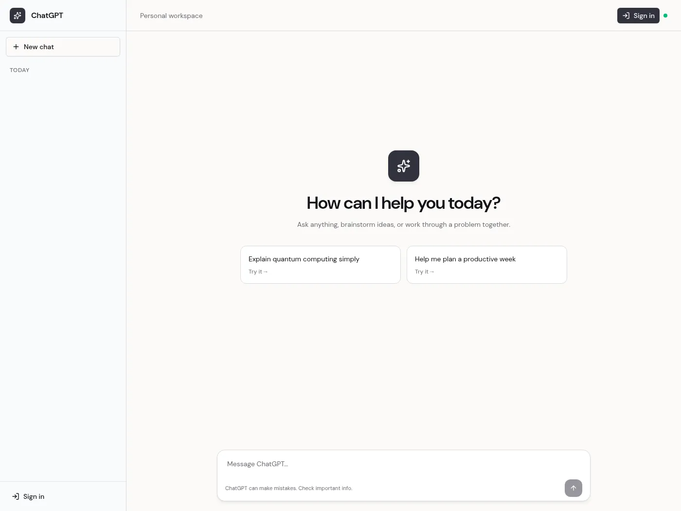 ChatGPT-Like Web UI