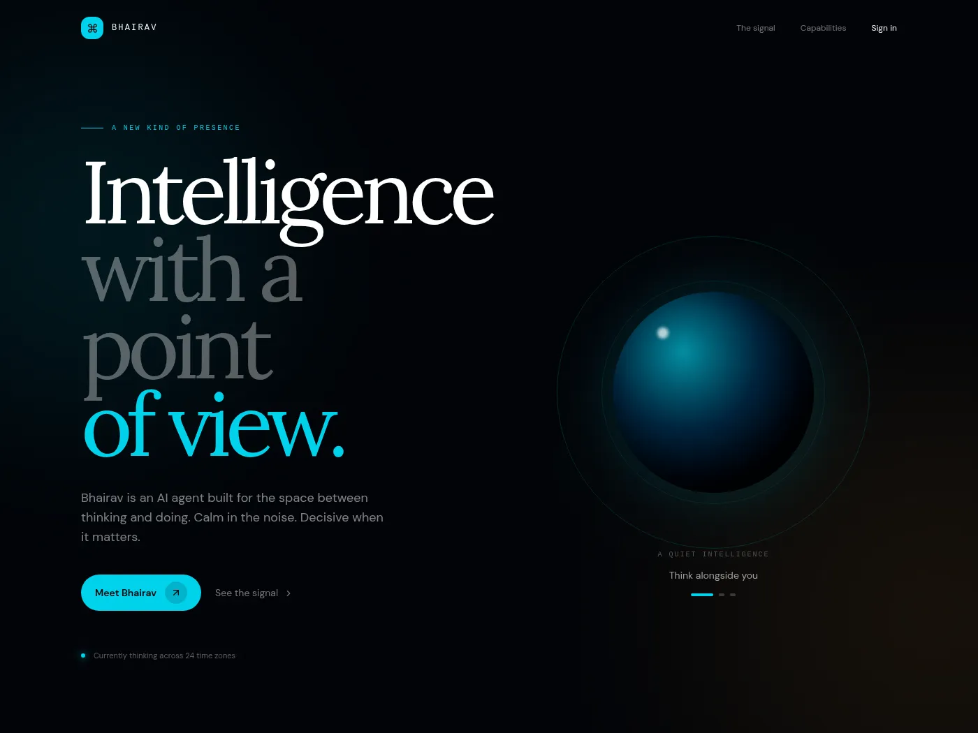 Bhairav Agent Website