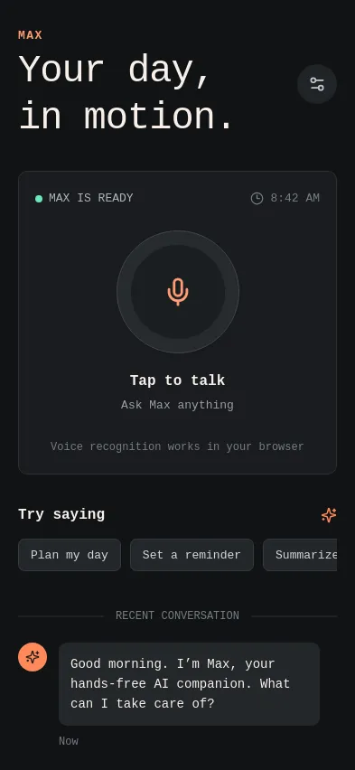 Max Voice Assistant